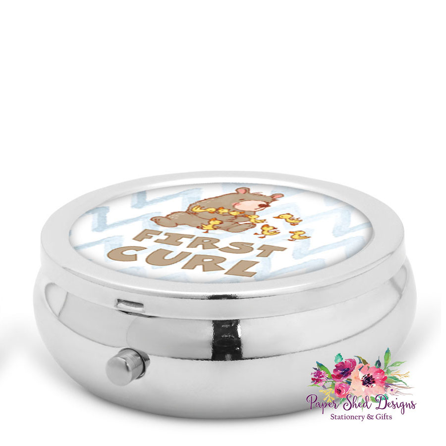 Bear and Friends First Tooth & Curl Keepsake - Silver - Paper Shed Designs