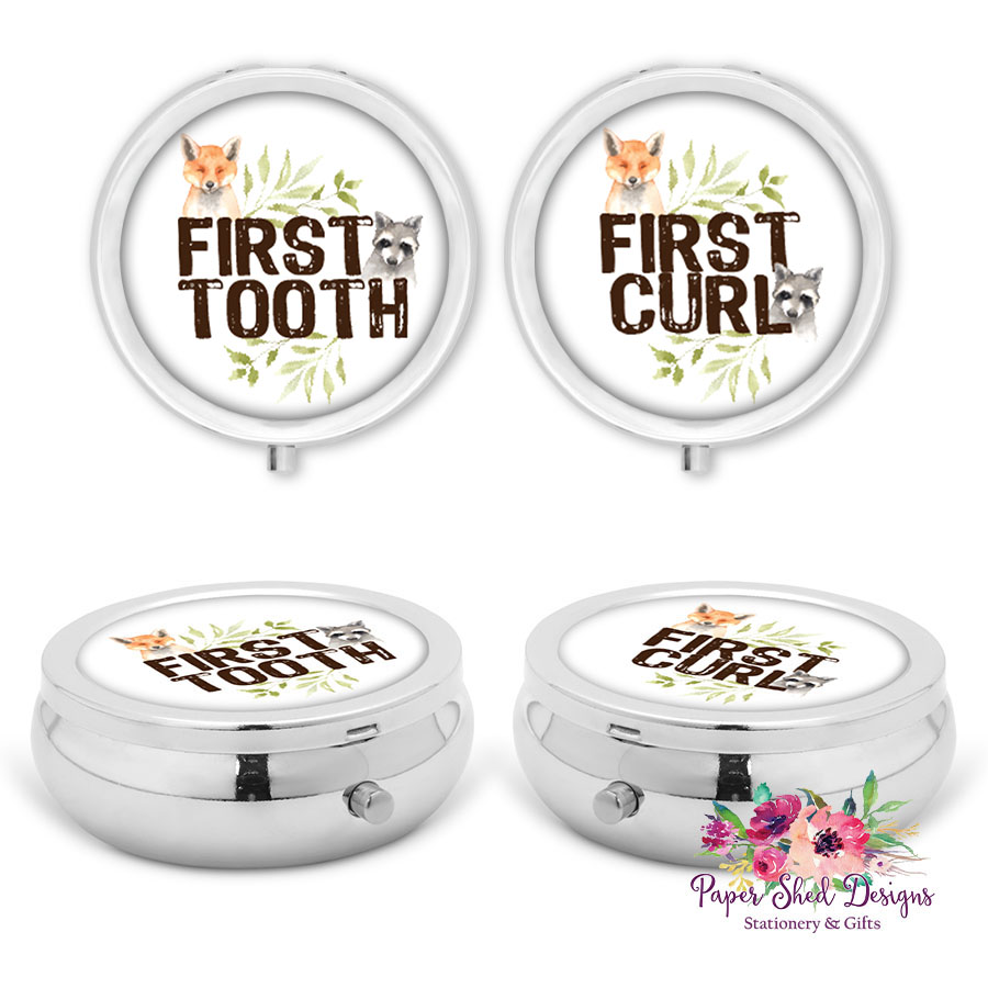 First Tooth & Curl Keepsake | Forest Friends - Paper Shed Designs