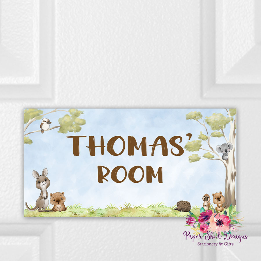 Door Sign | Aussie Bush Animals - Paper Shed Designs