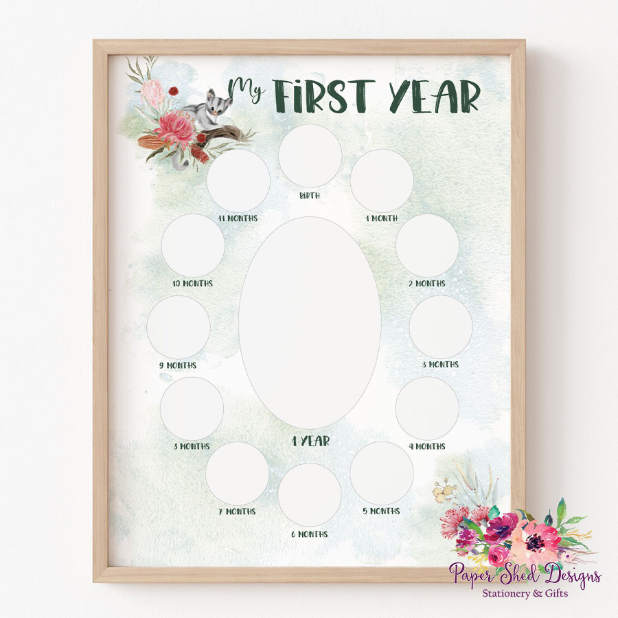 First Year Frame | Possum - Paper Shed Designs