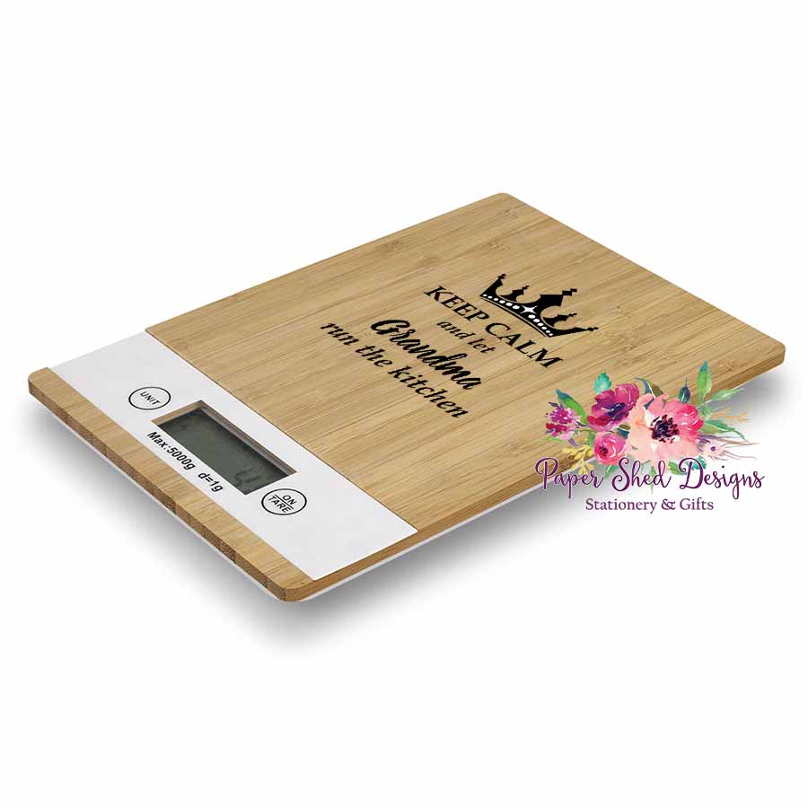 Personalised Kitchen Scales | Keep Calm - Paper Shed Designs