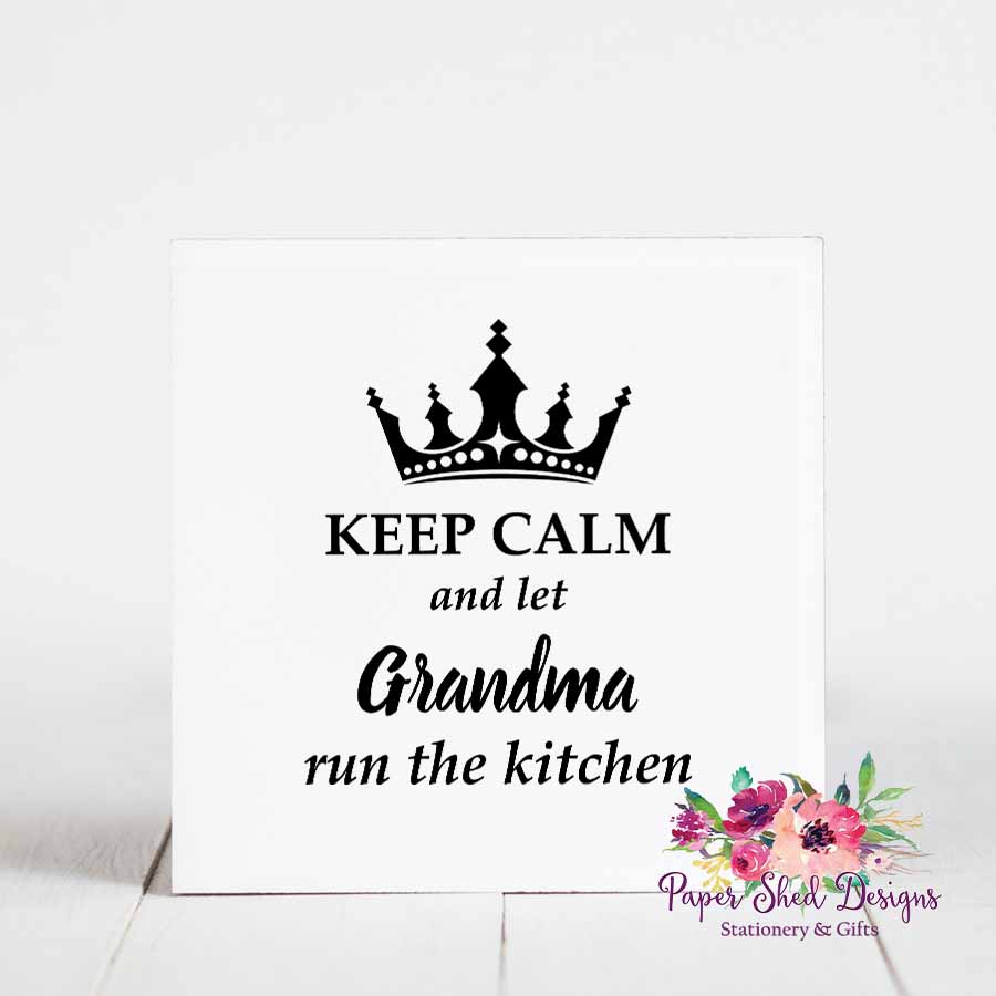 Ceramic Tile | Keep Calm - Paper Shed Designs