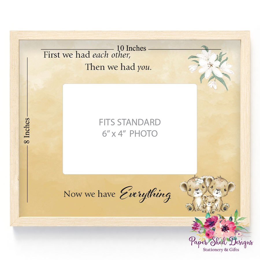 Cute Lion Family Photo Frame - Paper Shed Designs