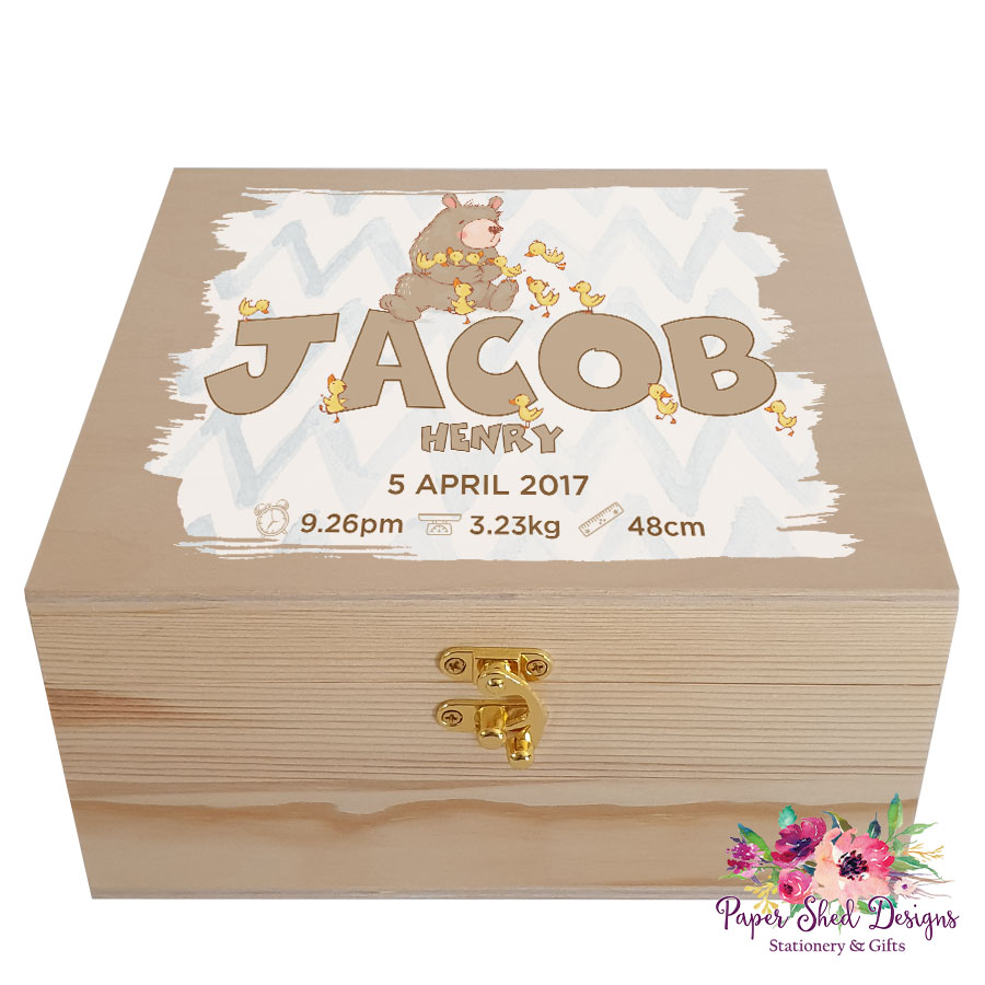 Keepsake Box | Bear and Friends - Paper Shed Designs