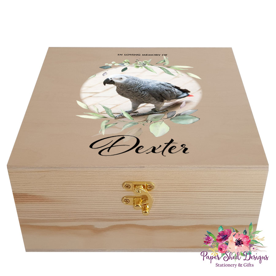 Pet Keepsake Box | Forest Leaves - Paper Shed Designs