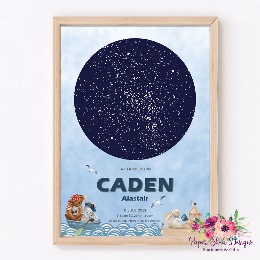 Star Map | Ocean Adventures 2 - Paper Shed Designs