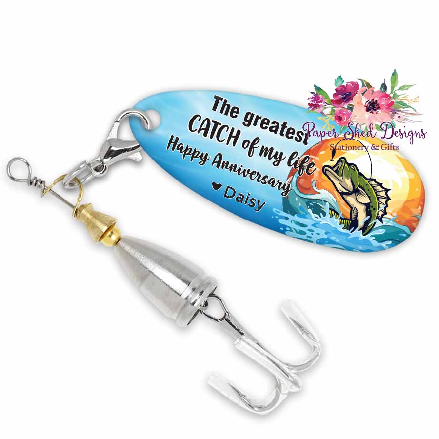 Personalised Fishing Lure | Design 8 - Paper Shed Designs