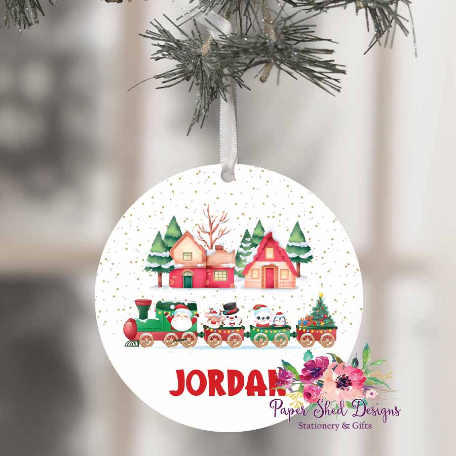 Christmas Ornament | Christmas Train - Paper Shed Designs