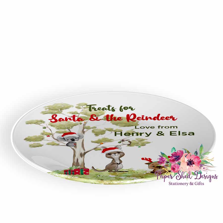 Cookies for Santa Plate | Aussie Bush Animals - Paper Shed Designs