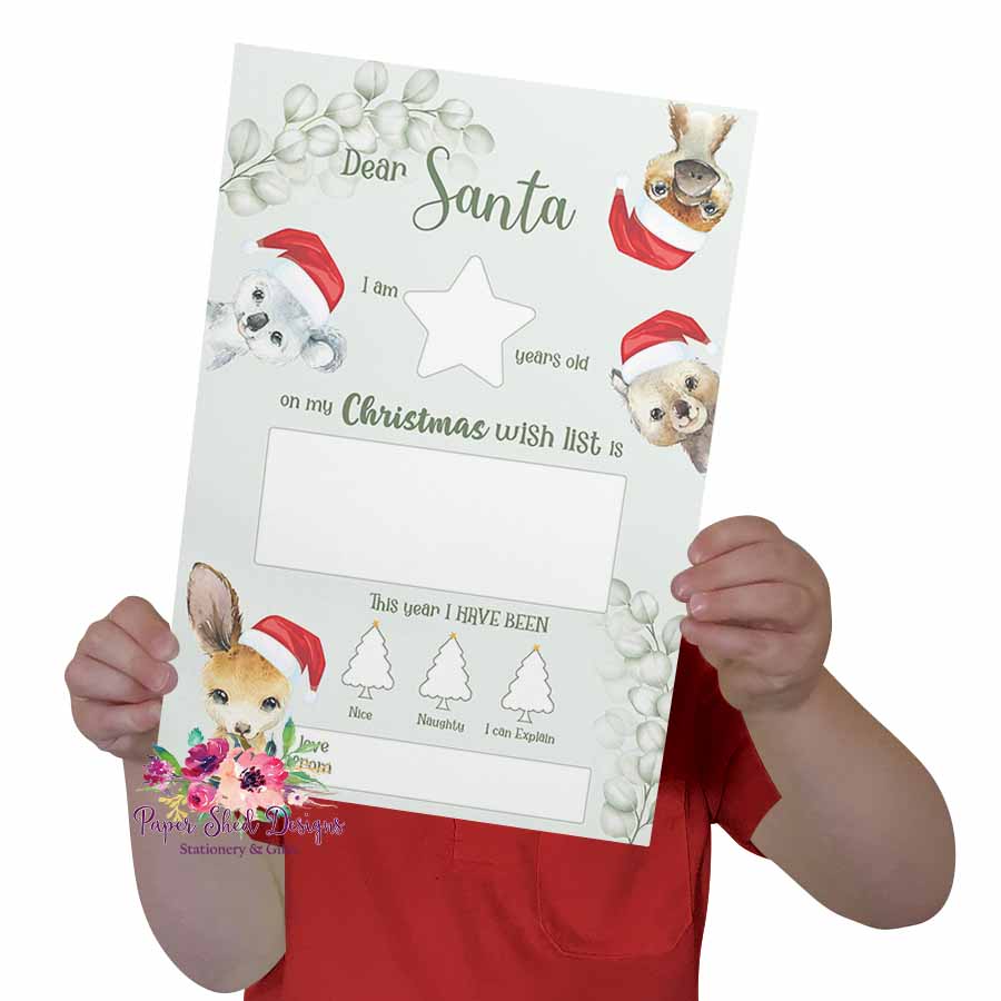 Dear Santa Letter Boards | Aussie Christmas - Paper Shed Designs
