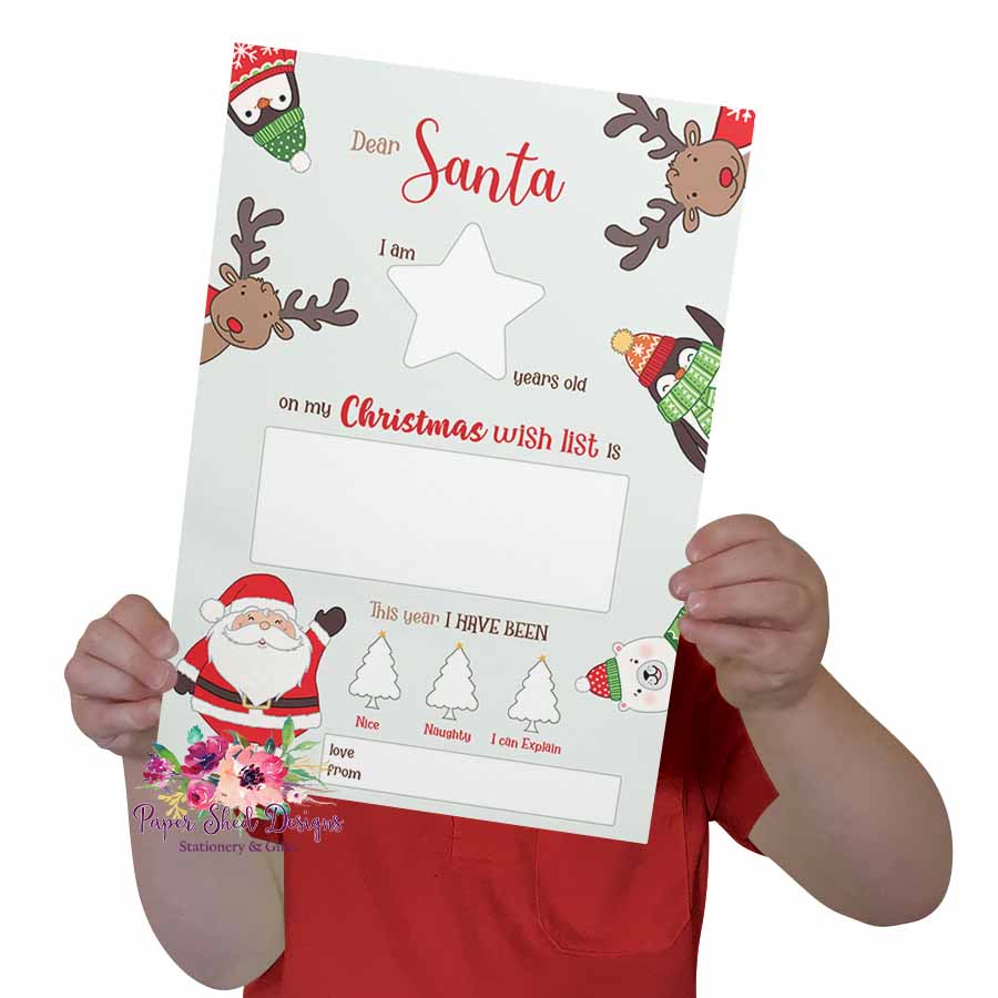 Dear Santa Letter Boards | Christmas Characters - Paper Shed Designs