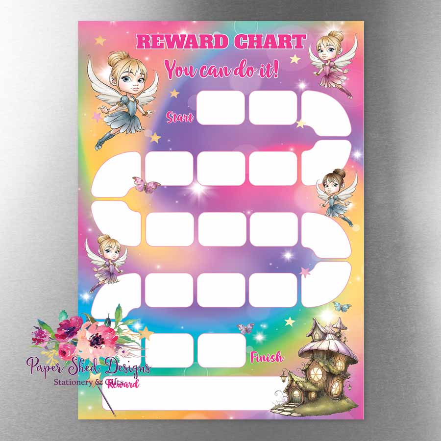Magnetic Reward Chart | Fairies - Paper Shed Designs