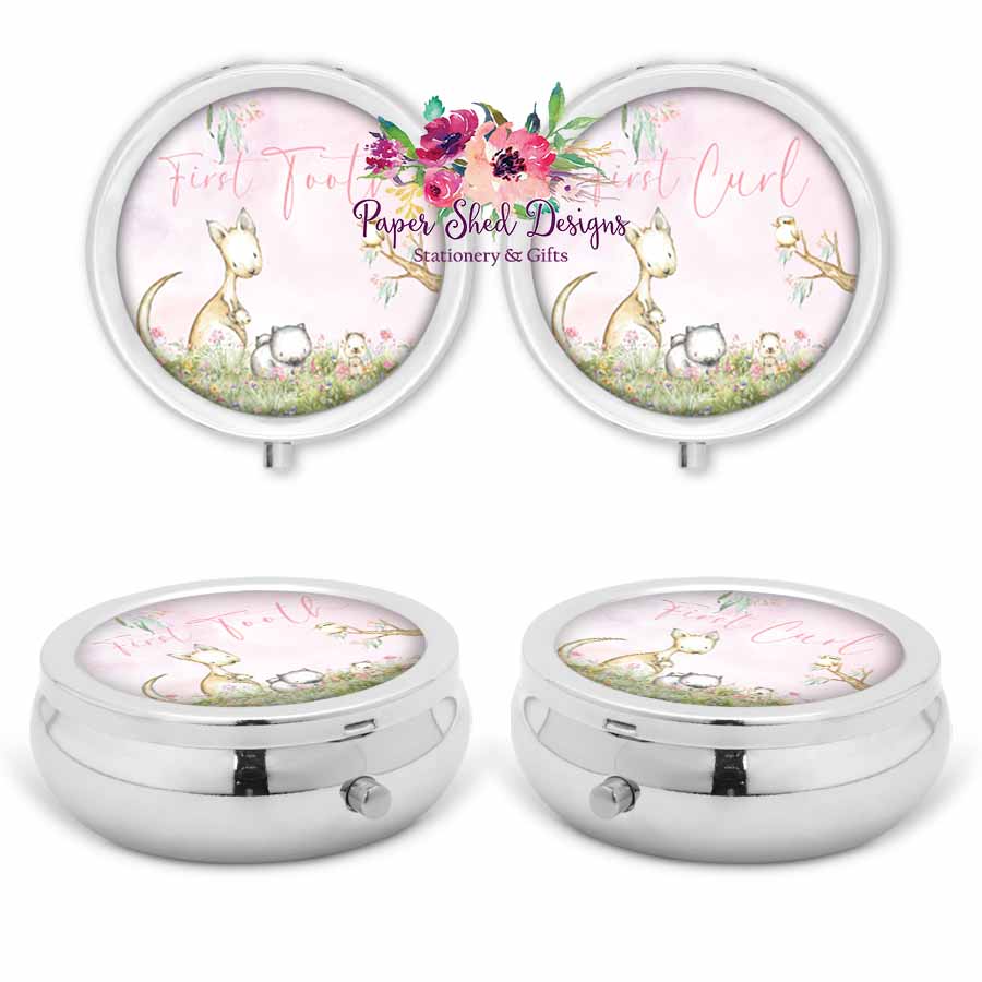 First Tooth & Curl Keepsake | Cute Australian Animals Floral - Paper ...