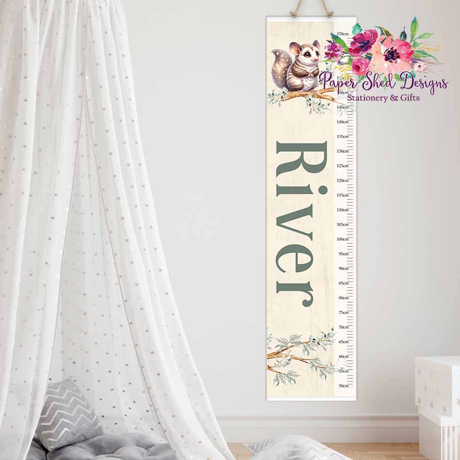 Height Chart | Hello Possum - Paper Shed Designs