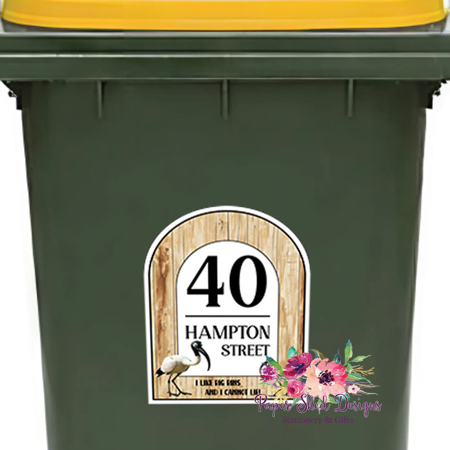 Bin Sticker | Ibis I Like Big Bins - Paper Shed Designs