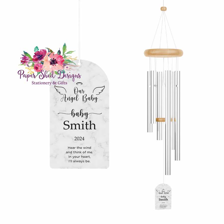 Memorial Wind Chime | Angel Baby - Paper Shed Designs