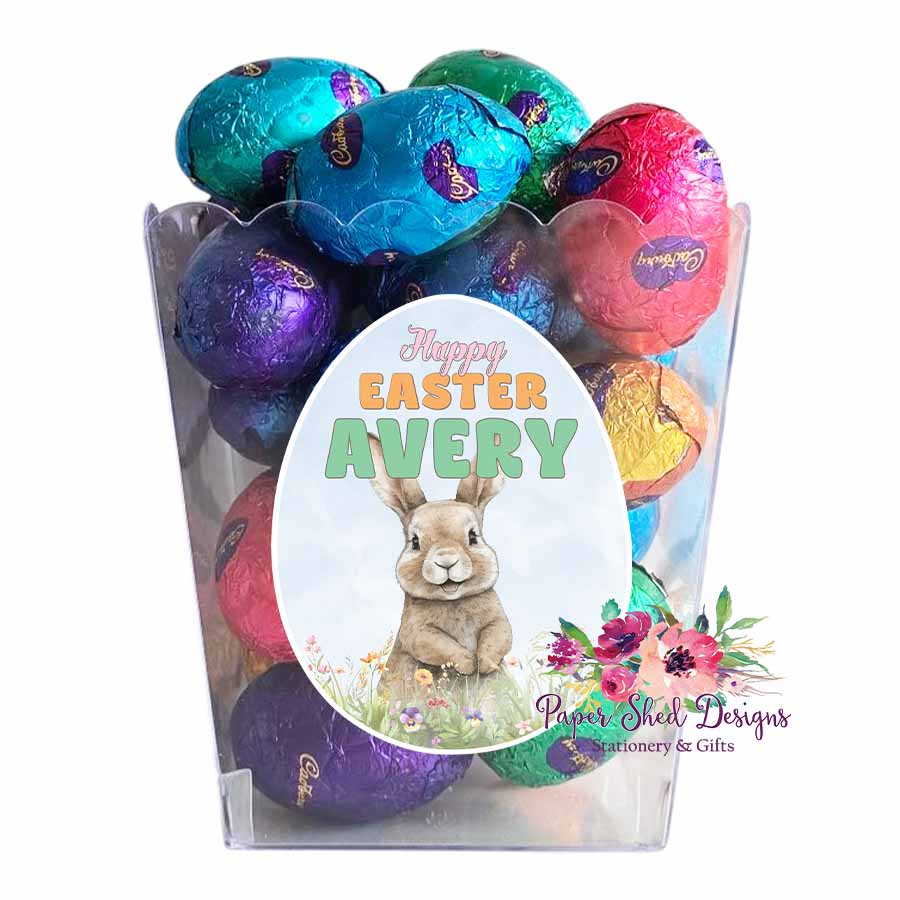 Personalised Easter Bucket | Cottontail Meadow - Paper Shed Designs