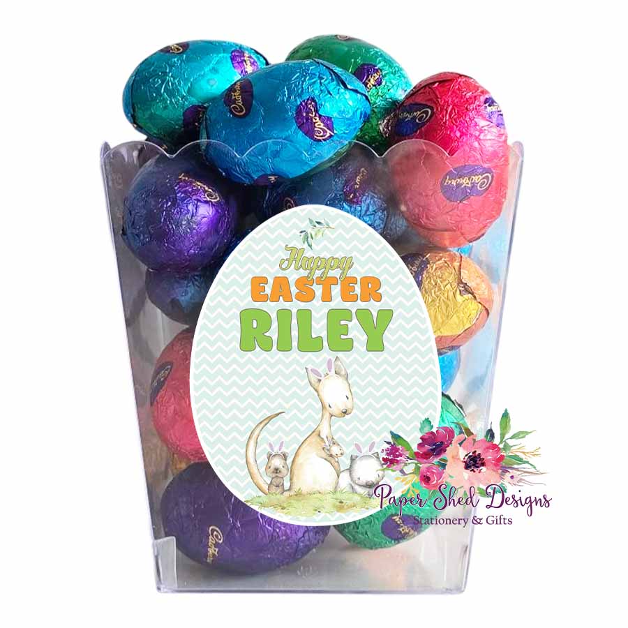 Personalised Easter Bucket | Cute Australian Animals - Paper Shed Designs