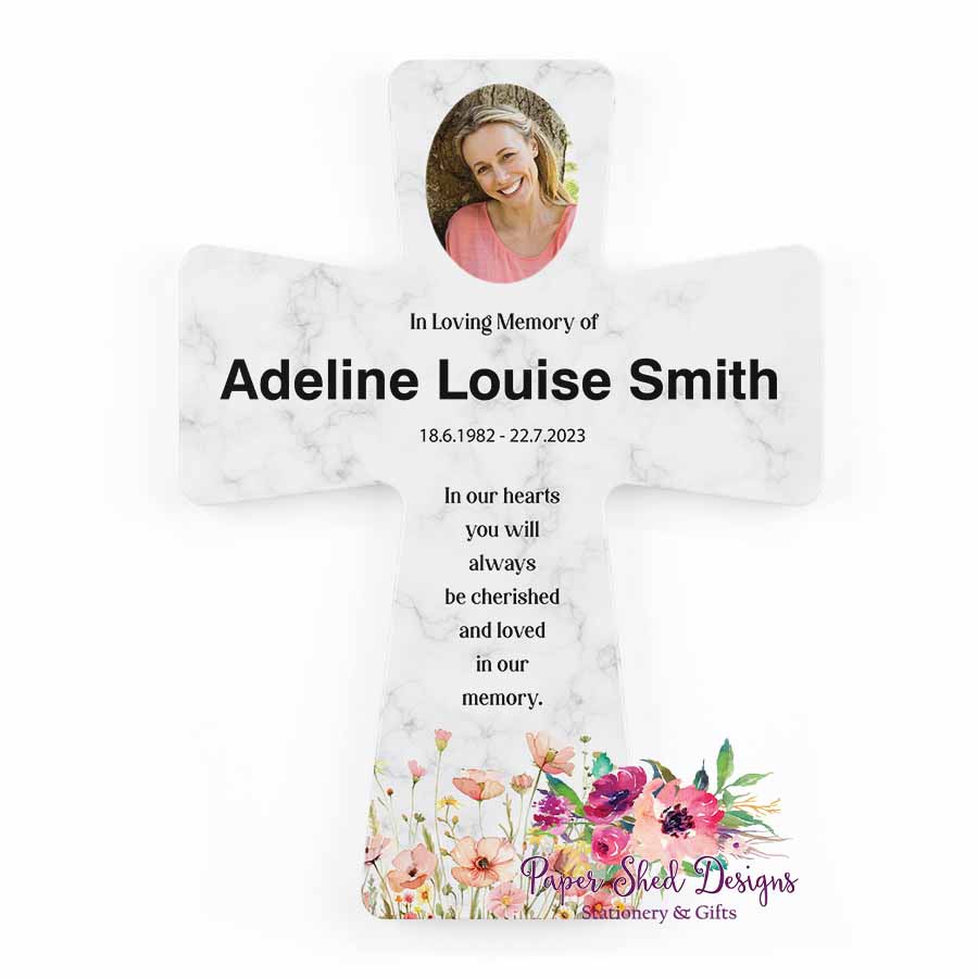 Memorial Cross | Wildflowers - Paper Shed Designs